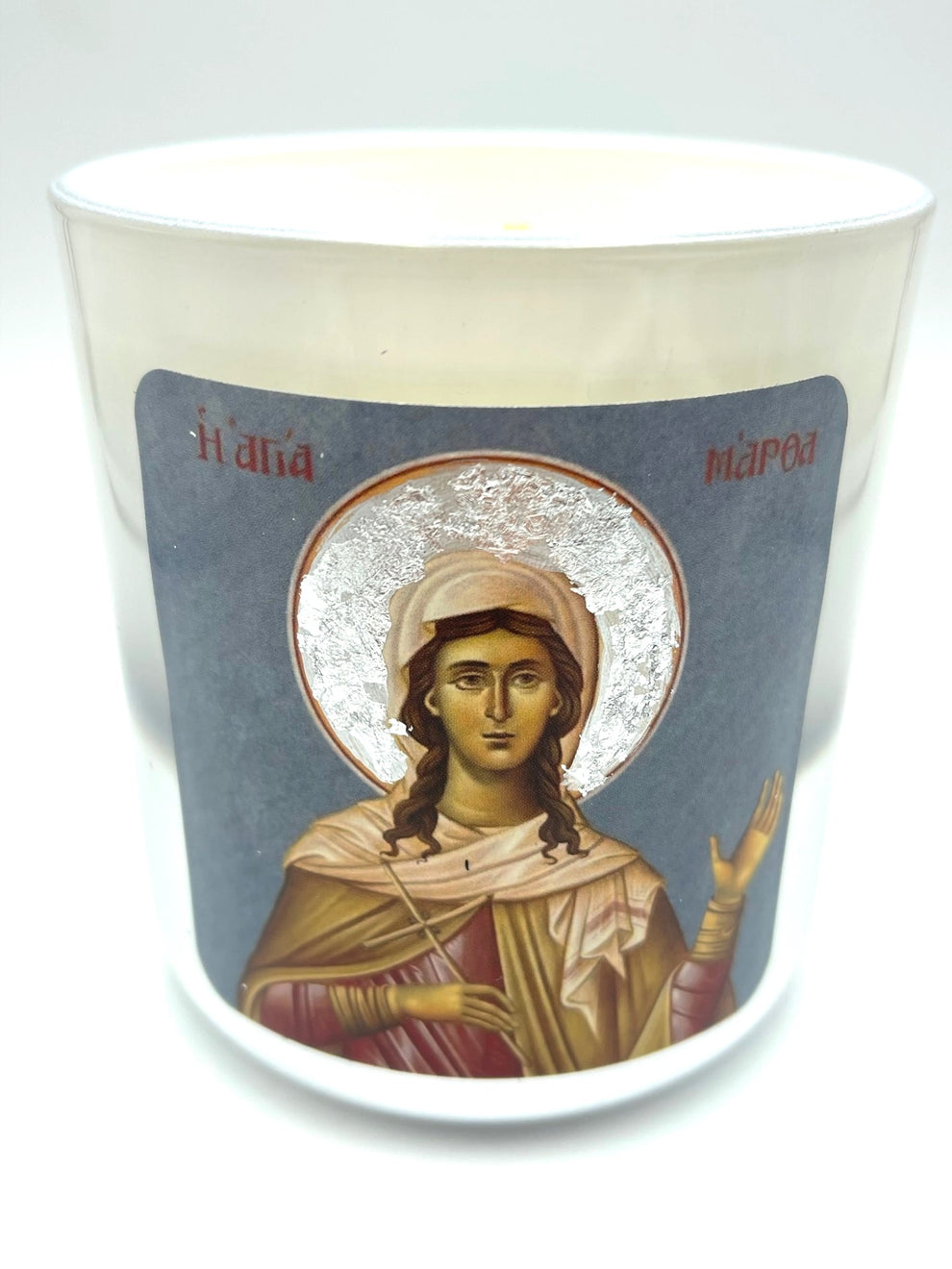 St Martha Candle- Livani / Frankincense Fragrance – Faithful Heart